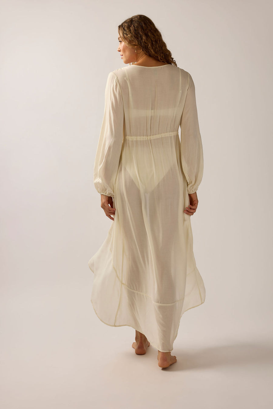 Sophia Long Sleeve Robe – Beach Scene